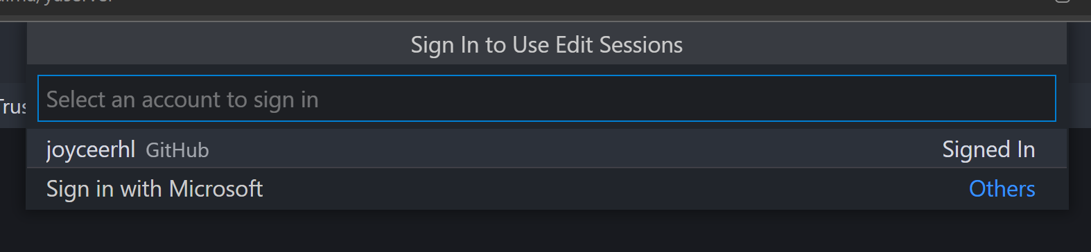 Cannot Store Edit Session · Issue #156250 · microsoft/vscode · GitHub