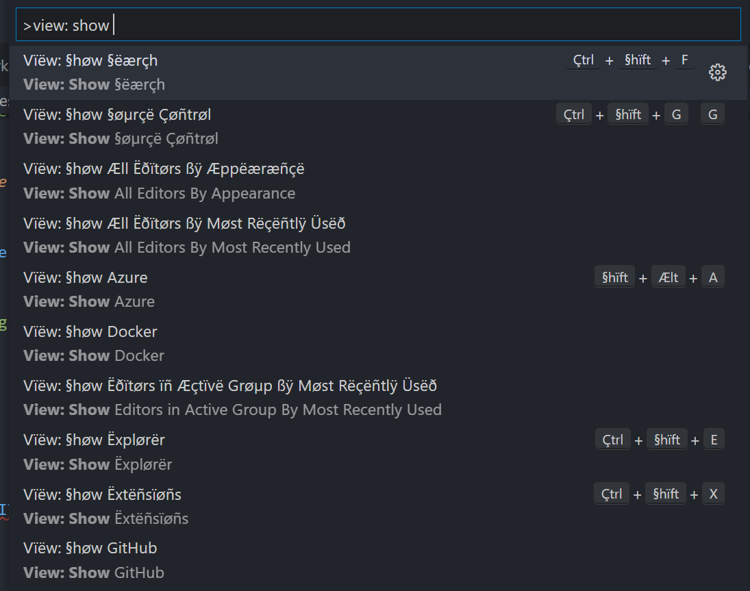 View Show Commands Are Improperly Localized · Issue 156920 · Microsoftvscode · Github 4010