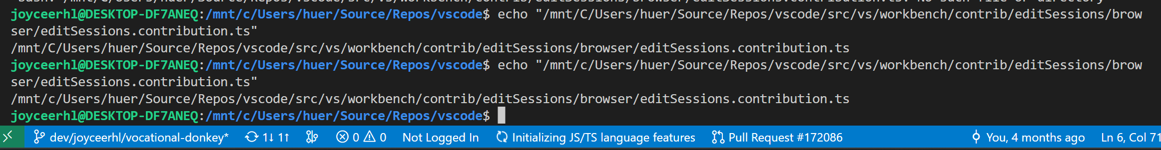 WSL `mnt` link is case sensitive · Issue #172225 · microsoft/vscode · GitHub