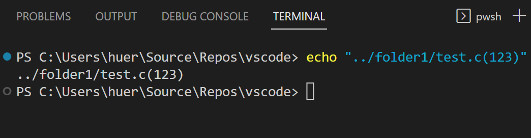 In Output, ctrl+click can not jump to the file · Issue #159255 · microsoft/vscode · GitHub