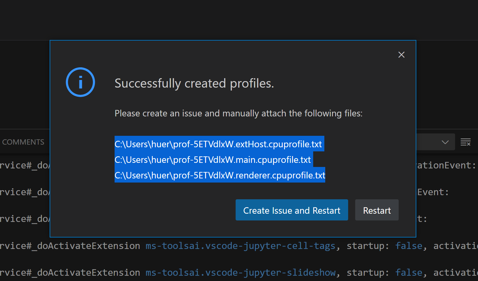 Allow opening startup CPU profiles in VS Code or explorer · Issue ...