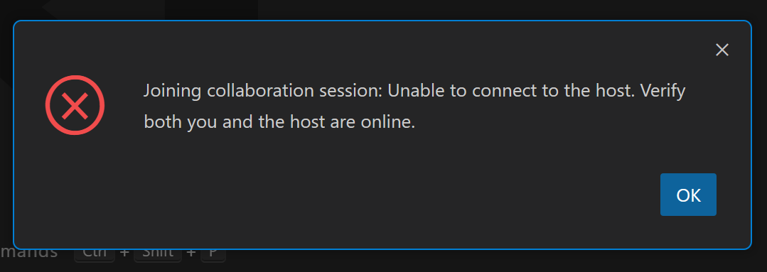 Unable to connect to host for Live Share session started in Remote Repositories · Issue #4915 ...