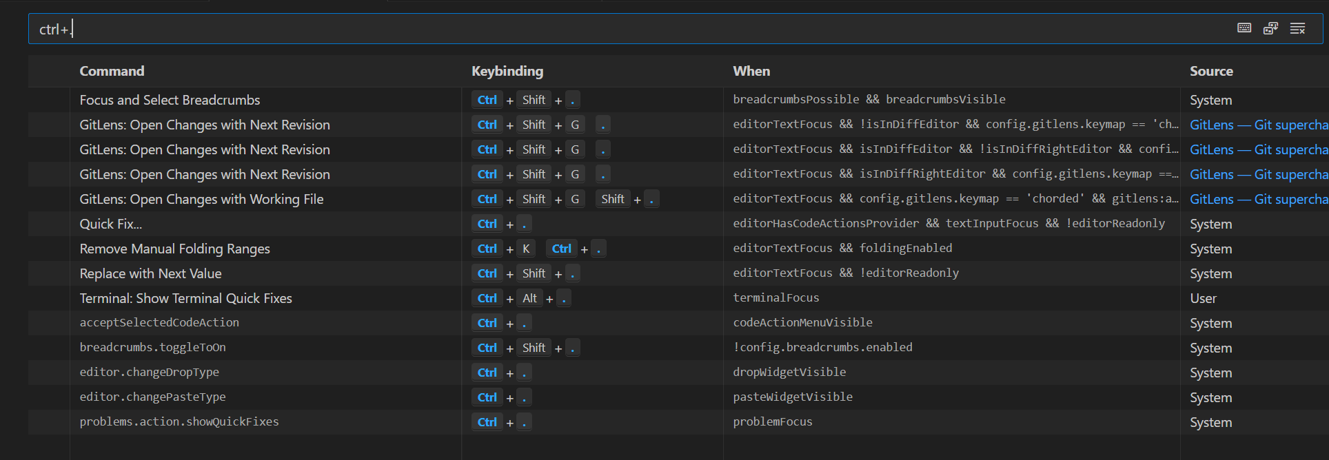 `ctrl+.` does not open quick fix widget for an error in a TypeScript file · Issue #181954 ...