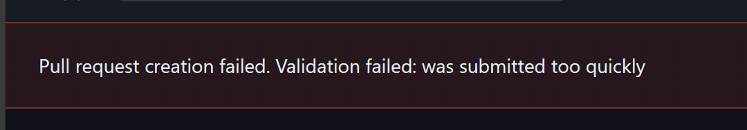 Badmissing Error Handling When Creating Pr Can Lead To Being Rate Limited · Issue 4848