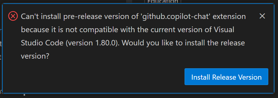 When chosen to install pre-release install the latest release version ...