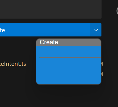 Create PR dropdown menu contrast is very poor · Issue #5079 · microsoft/vscode-pull-request ...
