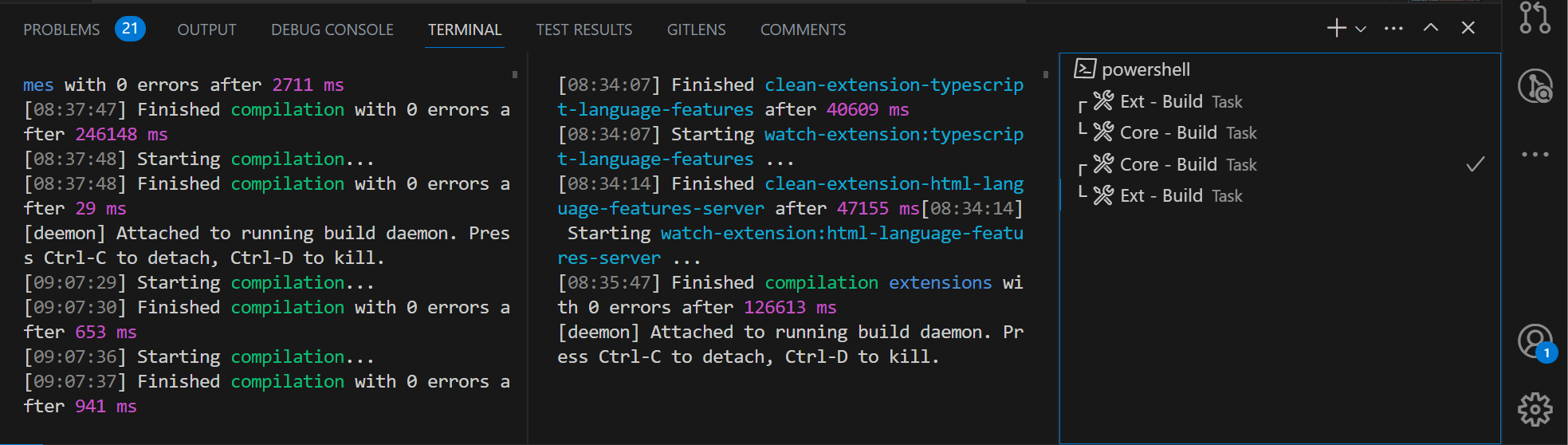 Reconnected default build task is sometimes not used · Issue #188806 · microsoft/vscode · GitHub