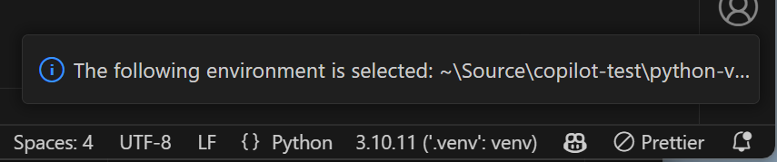 Wrong Environment Selected In Language Status Bar Item After Selecting Recreate Venv · Issue