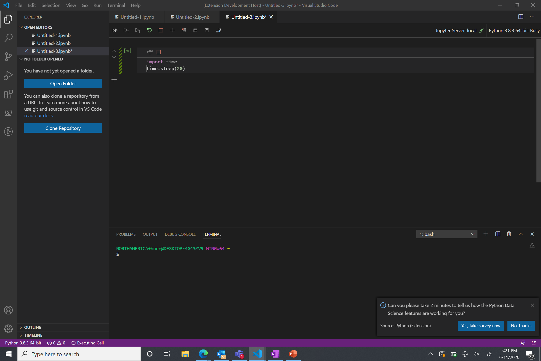 Run by line does not have a busy indicator when executing · Issue #1860 ...