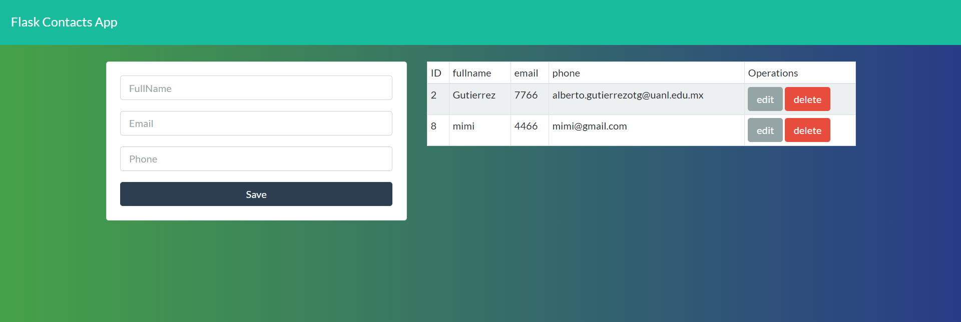 GitHub - Baltazar-Ortega/flask_mysql: Mini flask crud with mysql