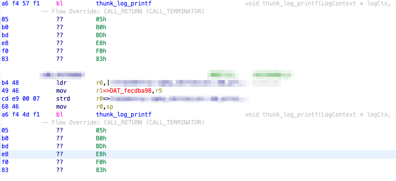 COMPUTED_CALL inside function causing FlowOverride CALL_RETURN to CALL_TERMINATOR at all ...