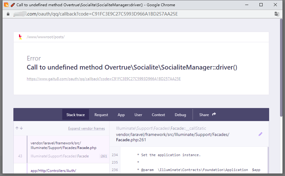 laravel8咋报这错 · Issue #20 · overtrue/laravel-socialite · GitHub