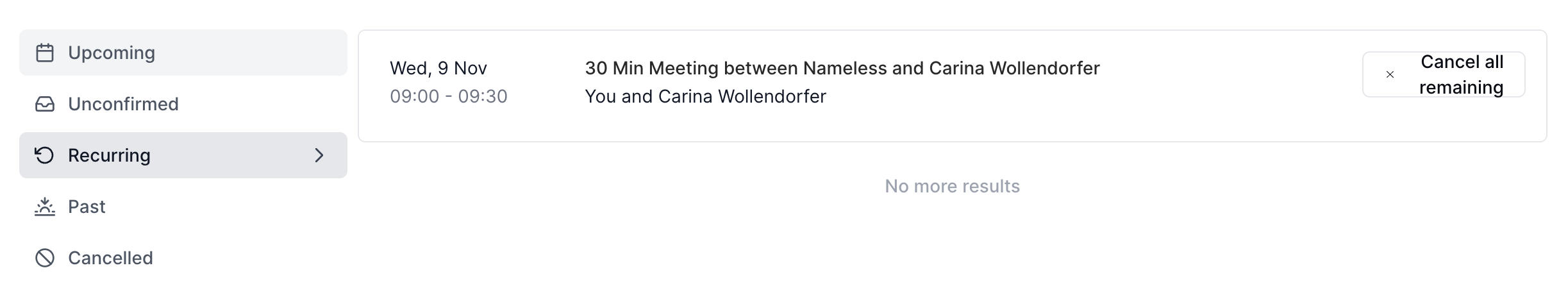 'Cancel all remaining' button needs design · Issue #4894 · calcom/cal.com · GitHub