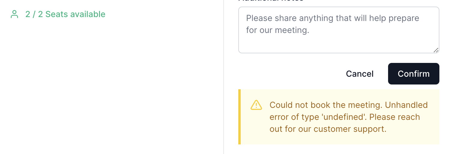 [CAL-1194] Cannot book events with seats enabled · Issue #7558 · calcom/cal.com · GitHub