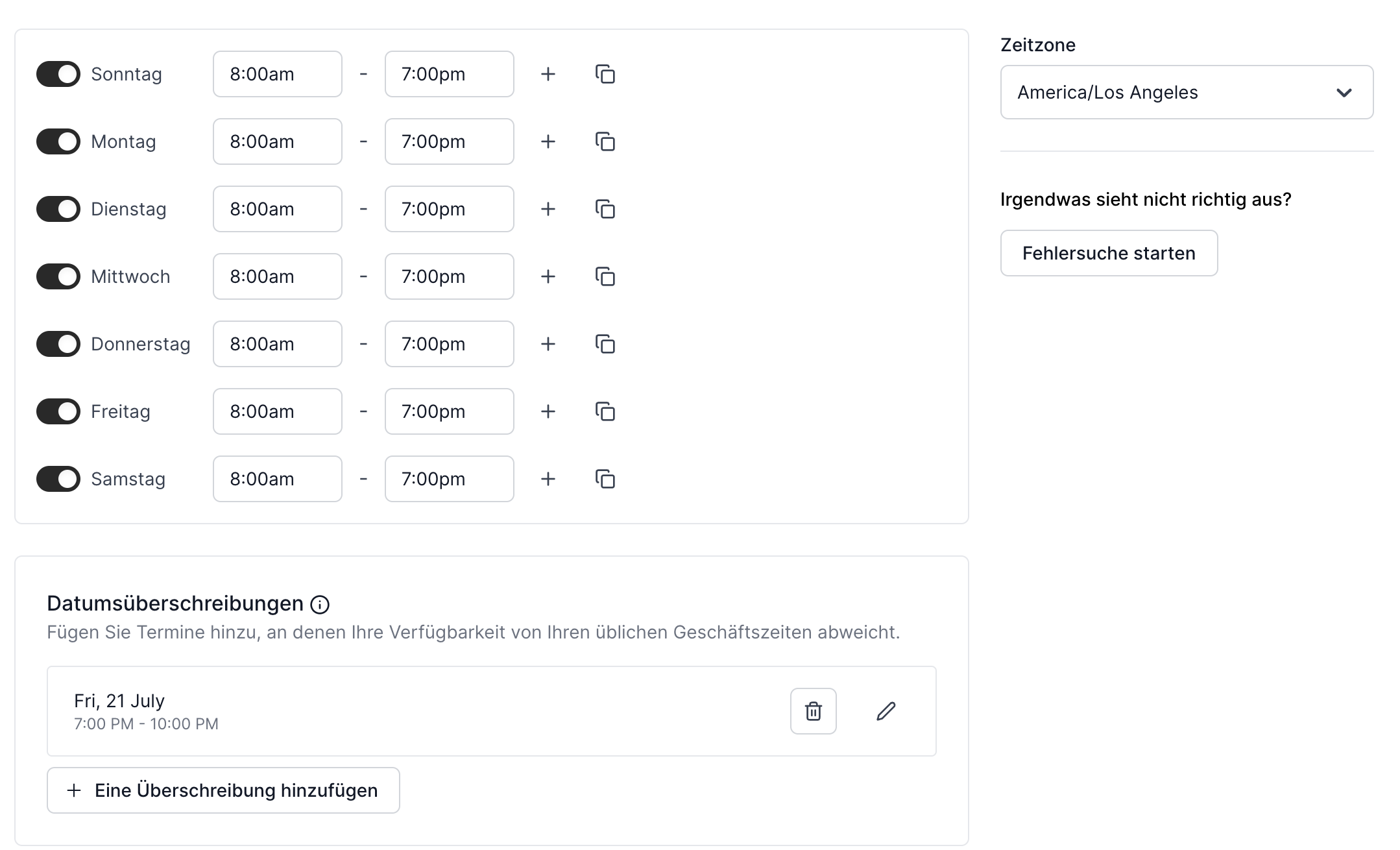 [CAL-2193] Date override shown on wrong day · Issue #10200 · calcom/cal.com · GitHub