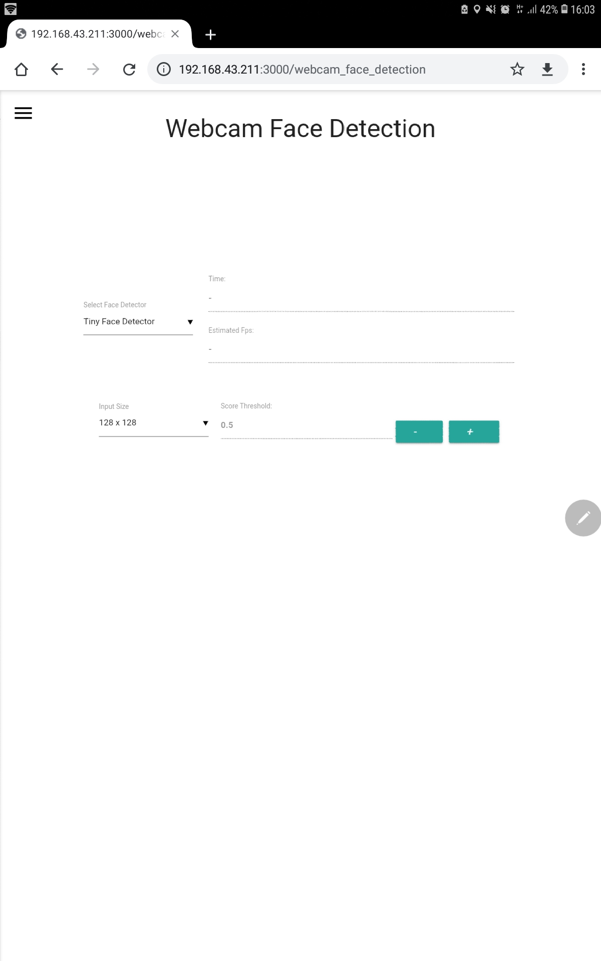 Video face tracking in browser is not working. · Issue #570 · justadudewhohacks/face-api.js · GitHub