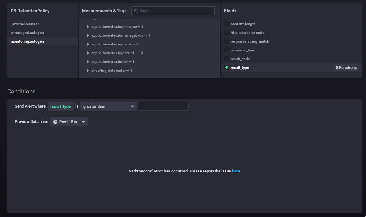 Chronograf (1.7.12) Expected number or array but got string: success. · Issue #5569 · influxdata ...