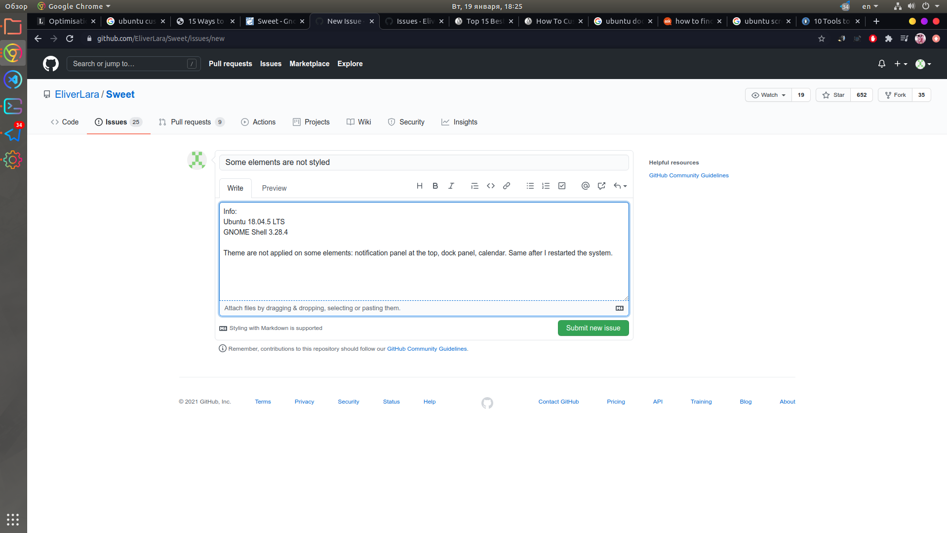 Theme are not applied on some elements · Issue #132 · EliverLara/Sweet · GitHub