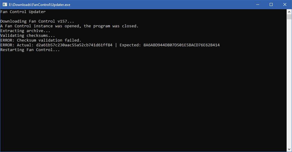 No longer able to update · Issue #1743 · Rem0o/FanControl.Releases · GitHub