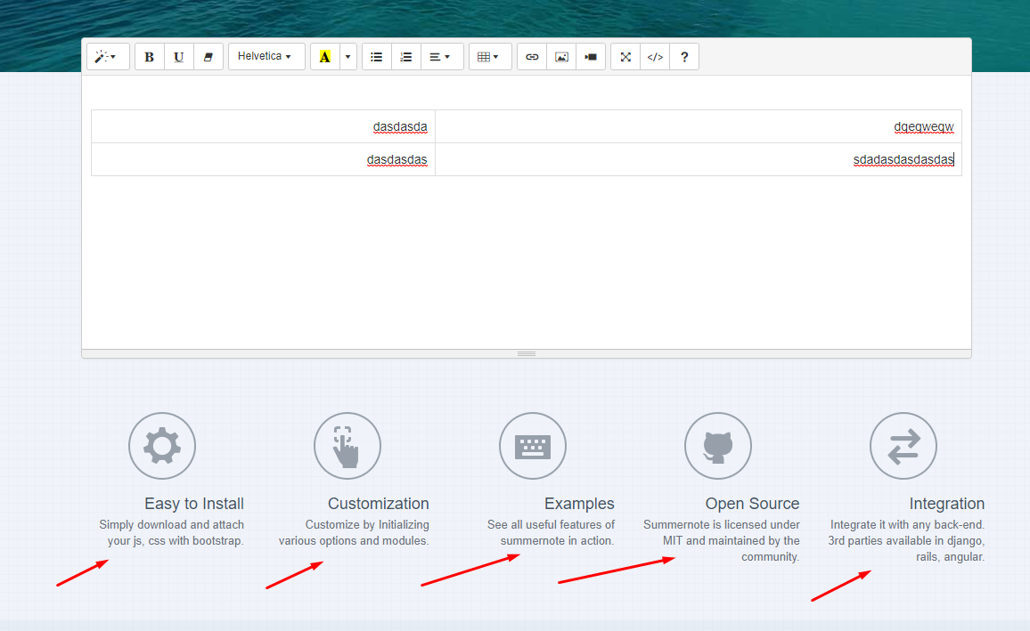 aligning table content effects the entire page · Issue #3861 · summernote/summernote · GitHub