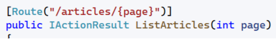 Route syntax highlighting and autocompletion · Issue #39441 · dotnet/aspnetcore · GitHub