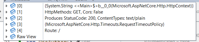 Improve debugging of RequestTimeoutPolicy metadata · Issue #50526 · dotnet/aspnetcore · GitHub