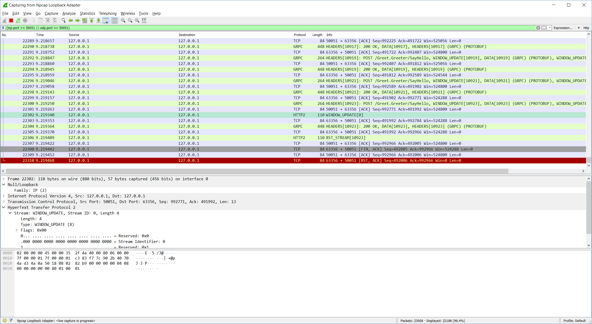 Kestrel HTTP/2 errors with multiple gRPC connections · Issue #6974 · dotnet/aspnetcore · GitHub