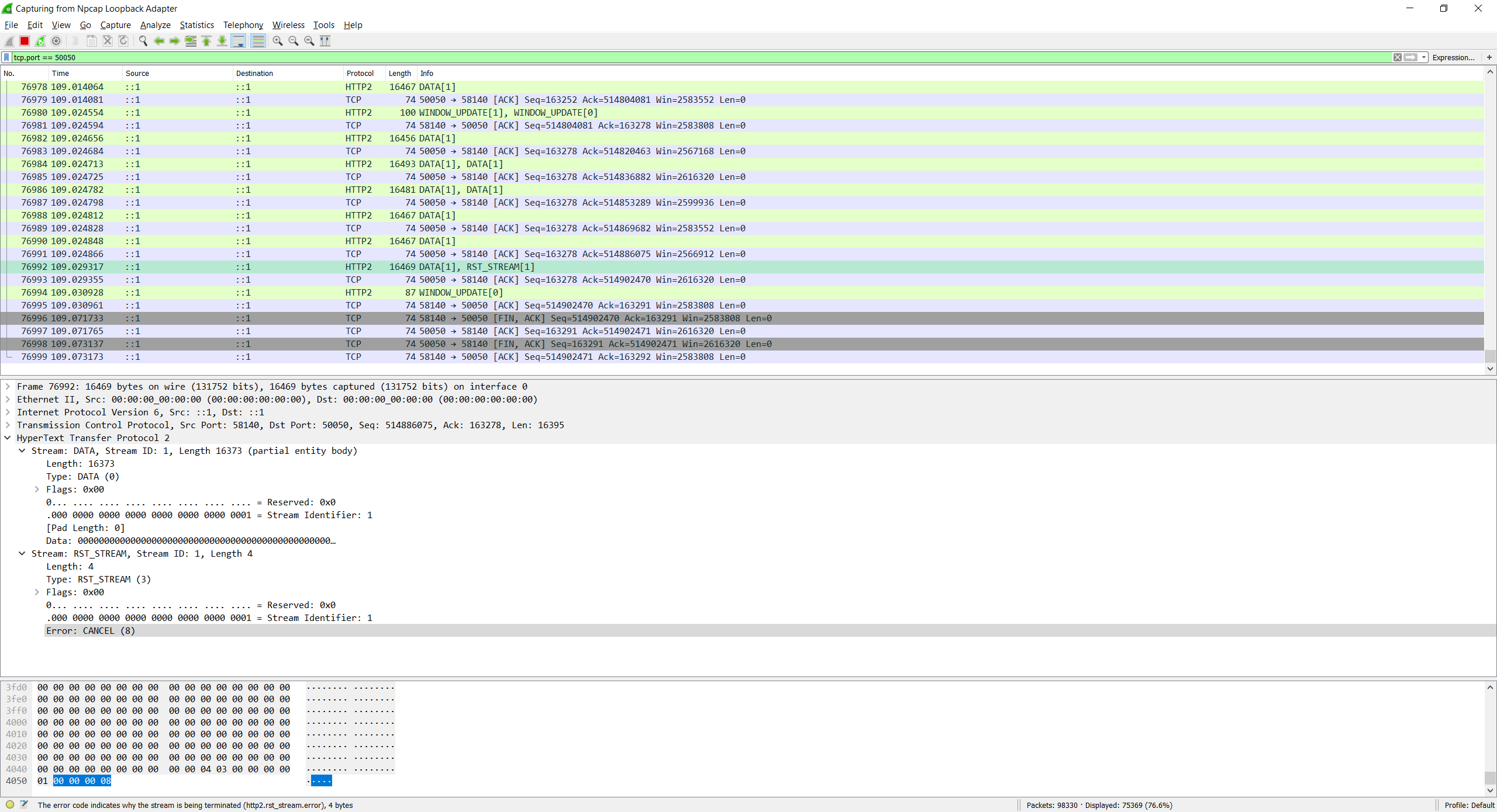 HTTP2: HttpClient fails streaming large amount of data with server flow control · Issue #30318 ...