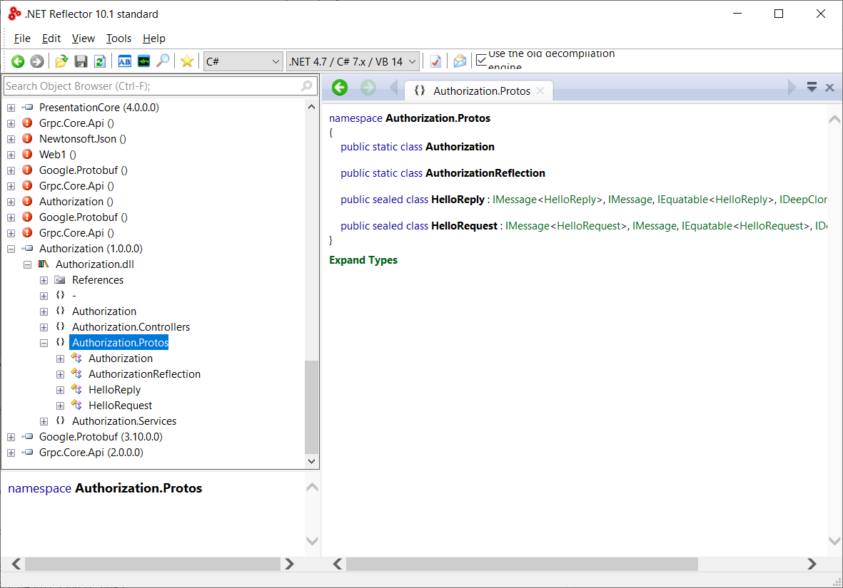 Grpc tool in VS2019 do not build classes when the asp.net project is a service fabric service ...