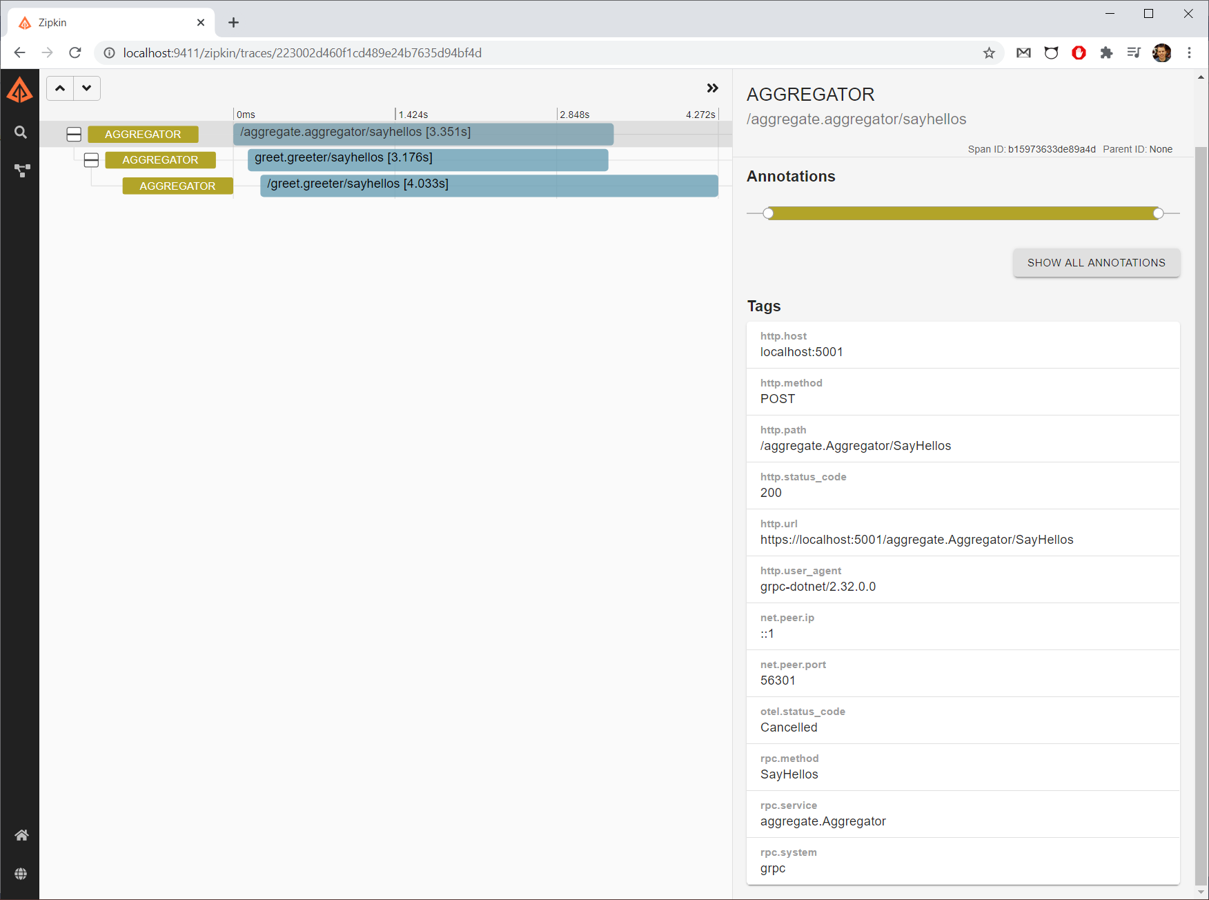 Grpc Call Metadata Not Added In Nested Calls · Issue 1280 · Open Telemetryopentelemetry Dotnet 2504