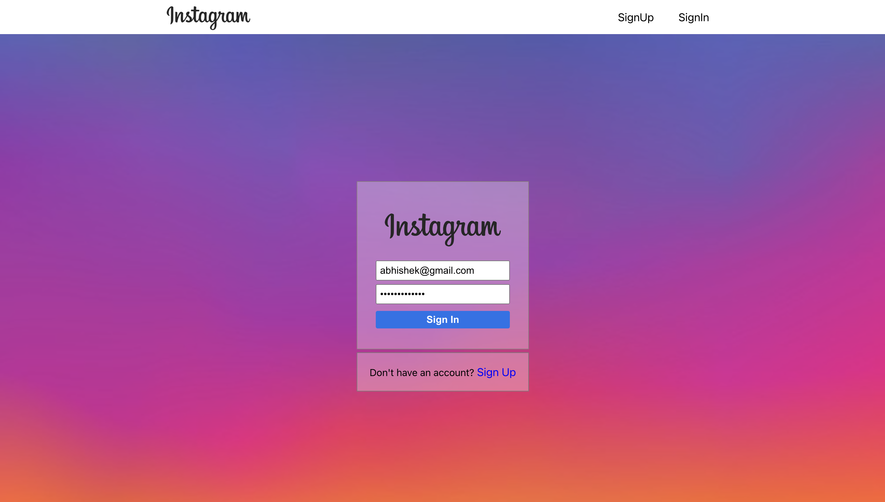 GitHub - itsnitishkumar/instaclone-hosted: Instagram Clone built on ...