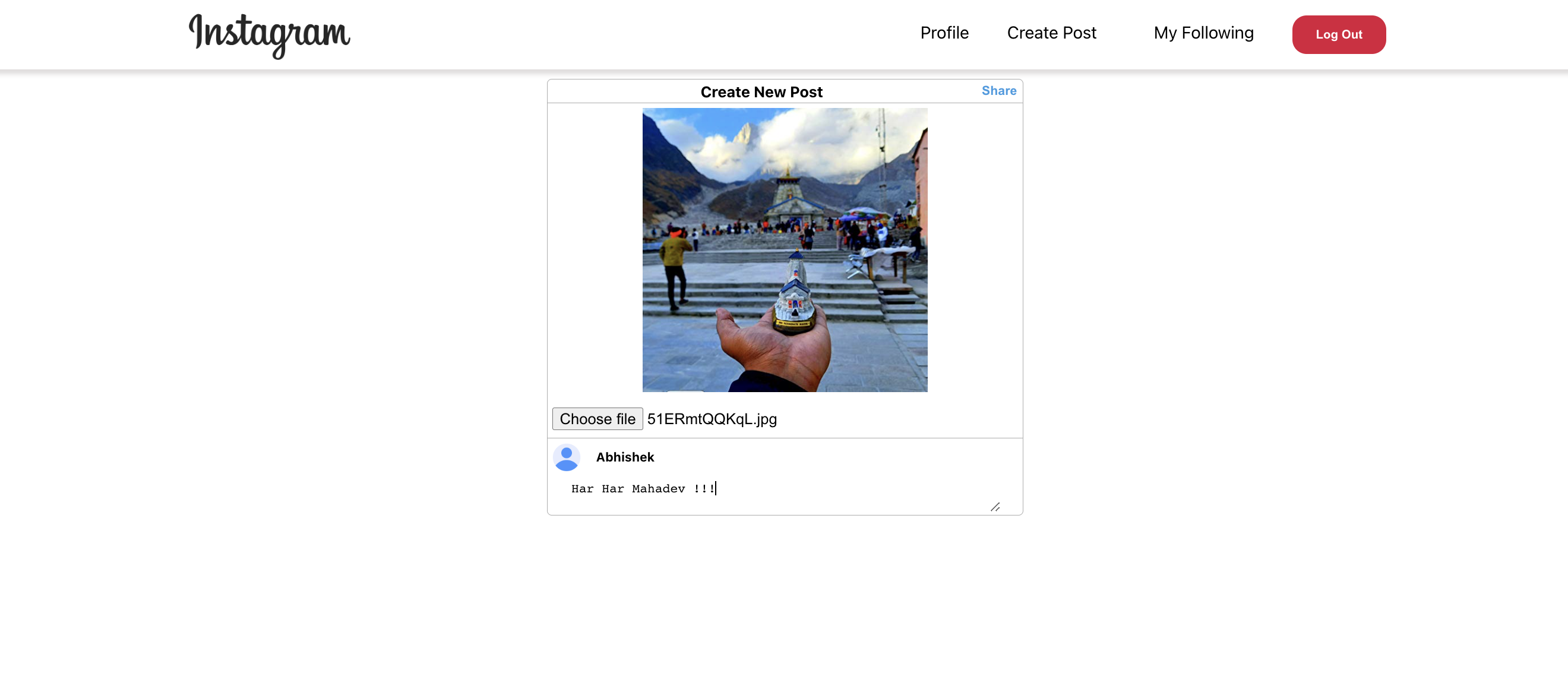 GitHub - itsnitishkumar/instaclone-hosted: Instagram Clone built on MERN stack.