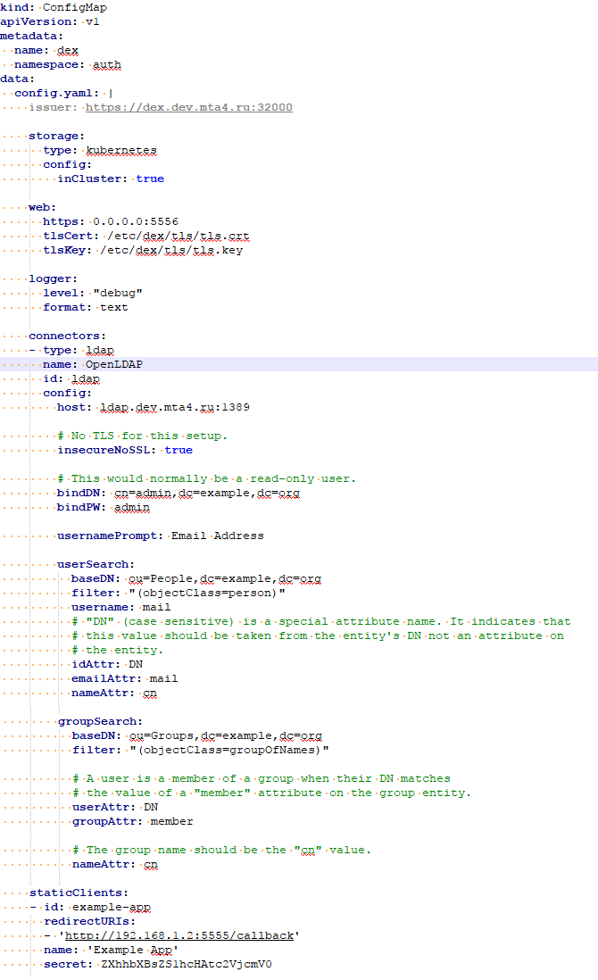 kubernetes oidc via openldap+dex - invalid bearer token, invalid bearer ...