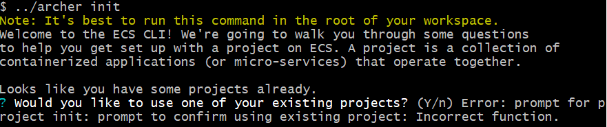 Bug Bash Feedback Archer Init Fail On Windows Git Bash · Issue 366 