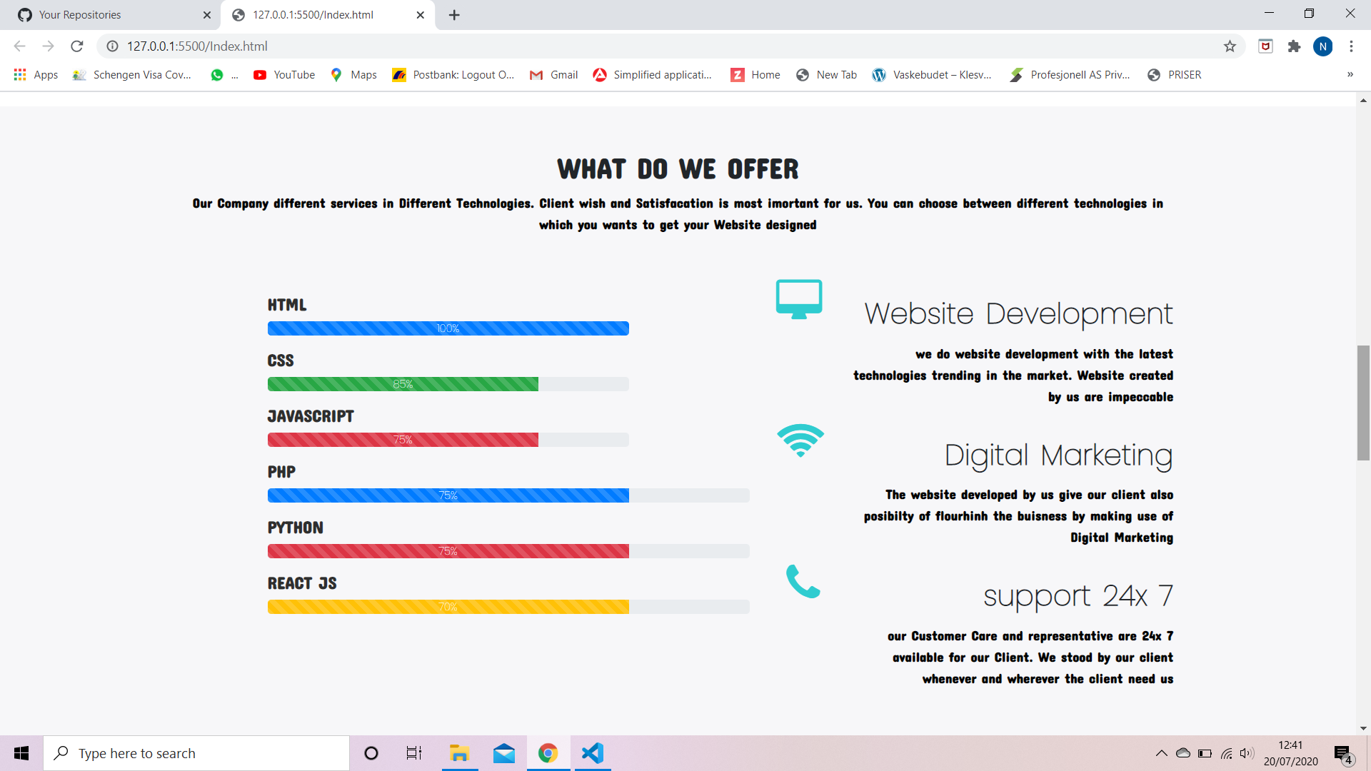 Github Navneetkaurdeveloper Fully Responsive Website Using Html5 Css3 Bootstrap4 This Is
