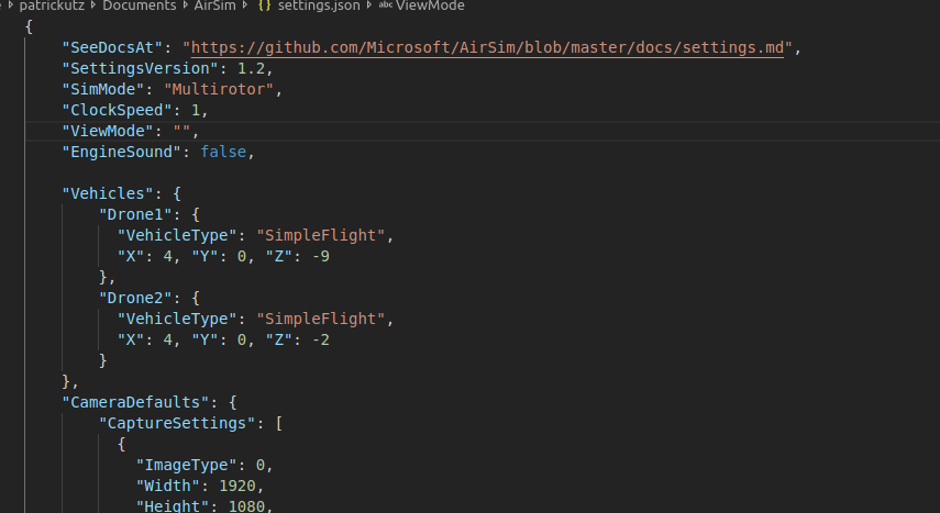 Cannot see drone when playing · Issue #2061 · microsoft/AirSim · GitHub