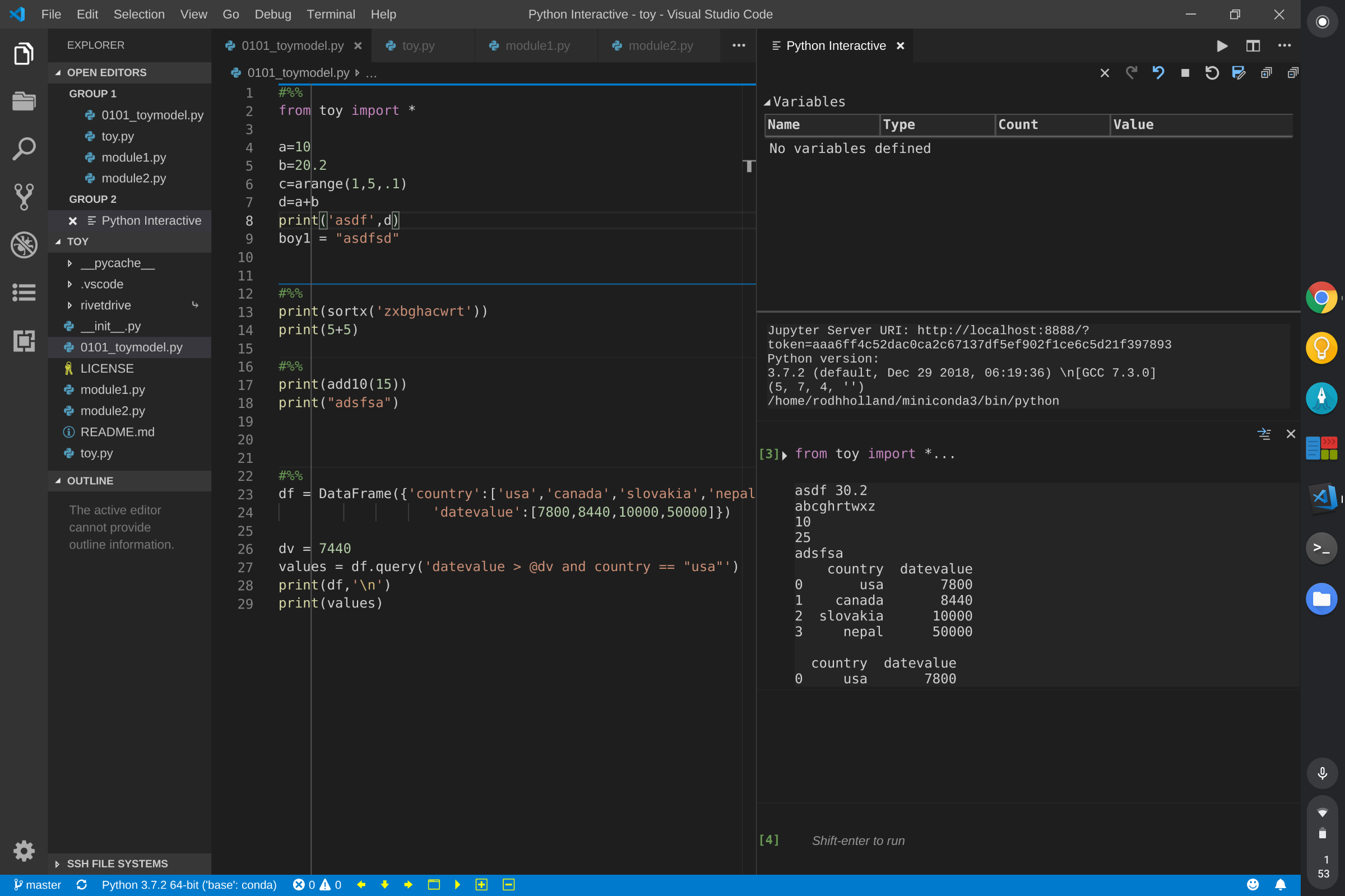 No variables in explorer · Issue #3271 · microsoft/vscode-jupyter · GitHub