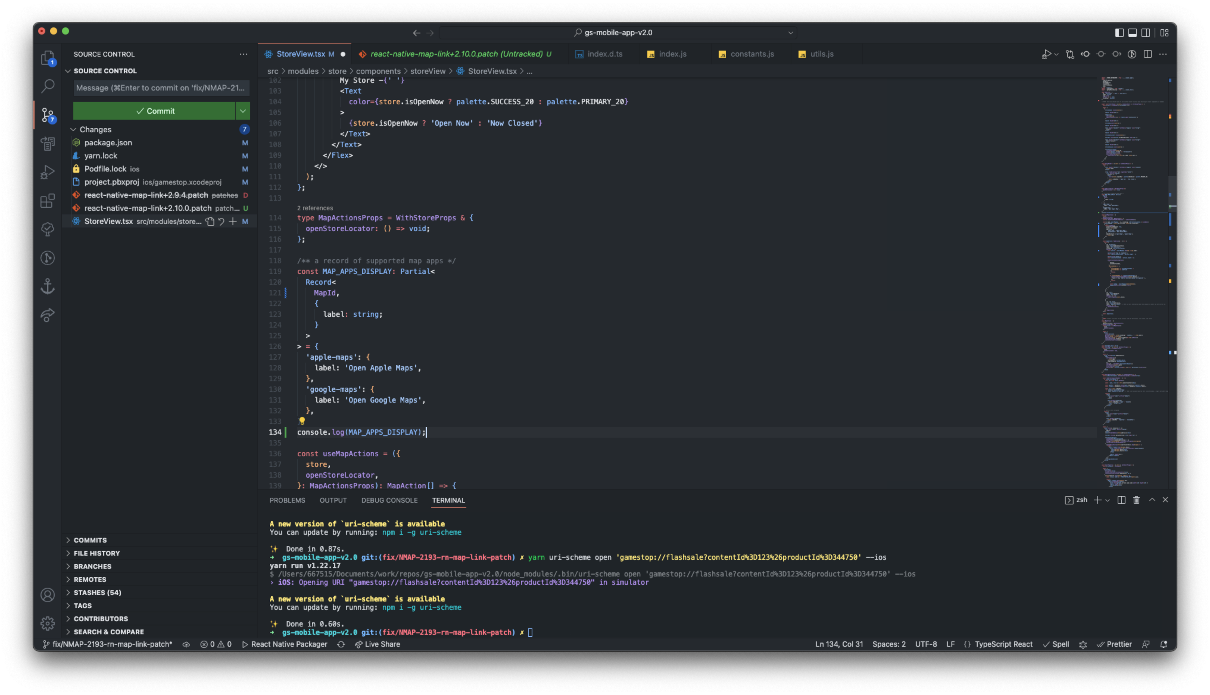 Improved TS support, fix appTitles bug in getApps · Issue #233 · tschoffelen/react-native-map ...