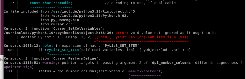 [BUG] listobject.h:33:36: error: void value not ignored as it ought to be · Issue #4873 · cython ...