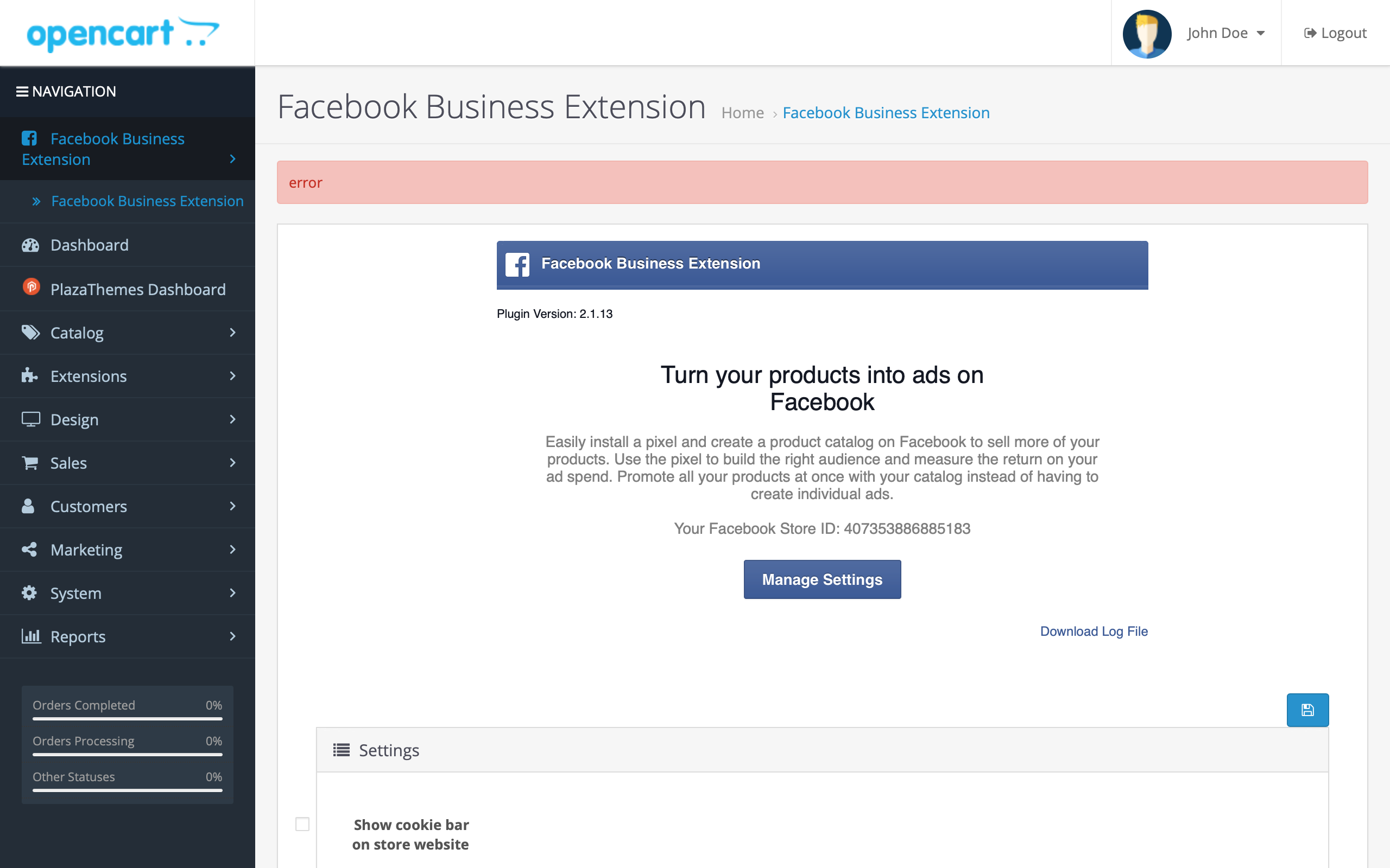 "Content isn't available right now" error · Issue #290 · facebookarchive/Facebook-For-OpenCart ...