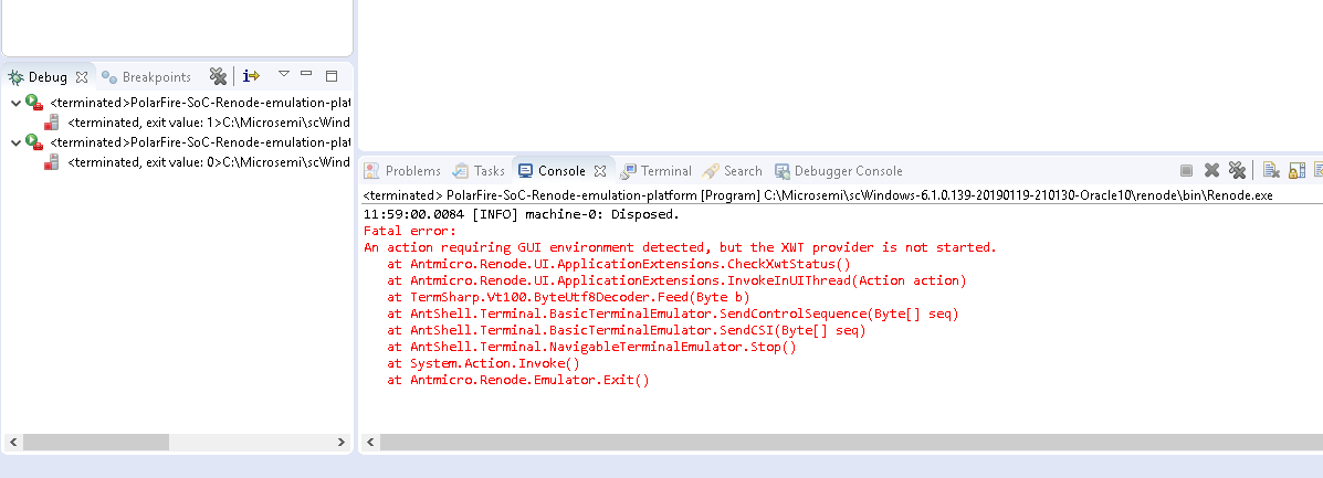 Closing the platform directly after it started outputs odd error · Issue #32 · renode/renode ...