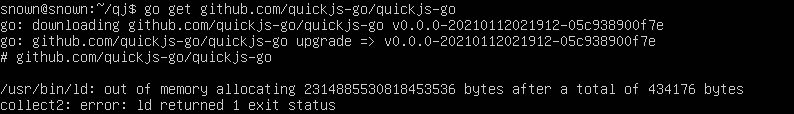 go get failed · Issue #1 · quickjs-go/quickjs-go · GitHub