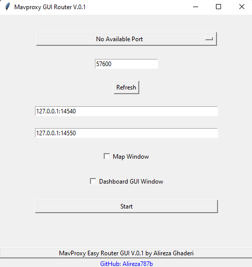 GitHub - alireza787b/mavRouter: Simple light app to run mavproxy and ...