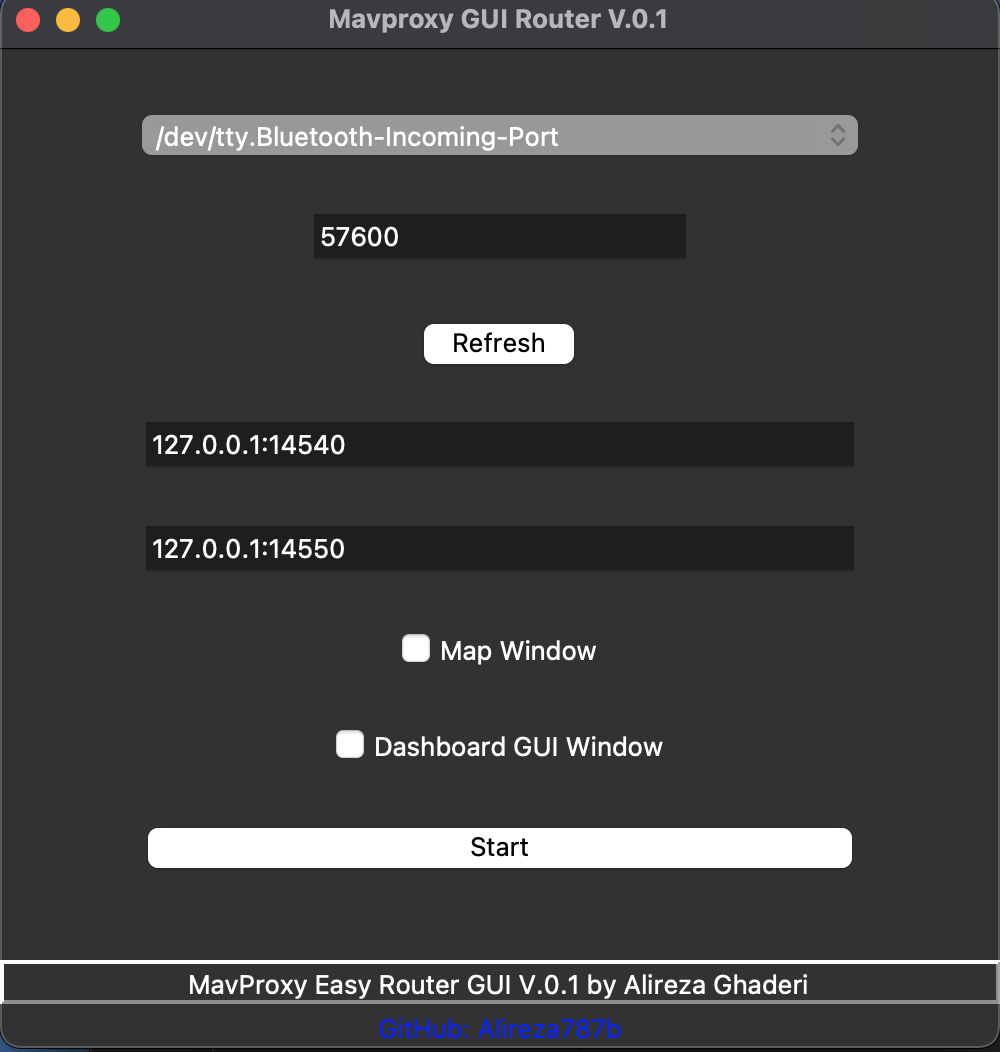 GitHub - alireza787b/mavRouter: Simple light app to run mavproxy and ...