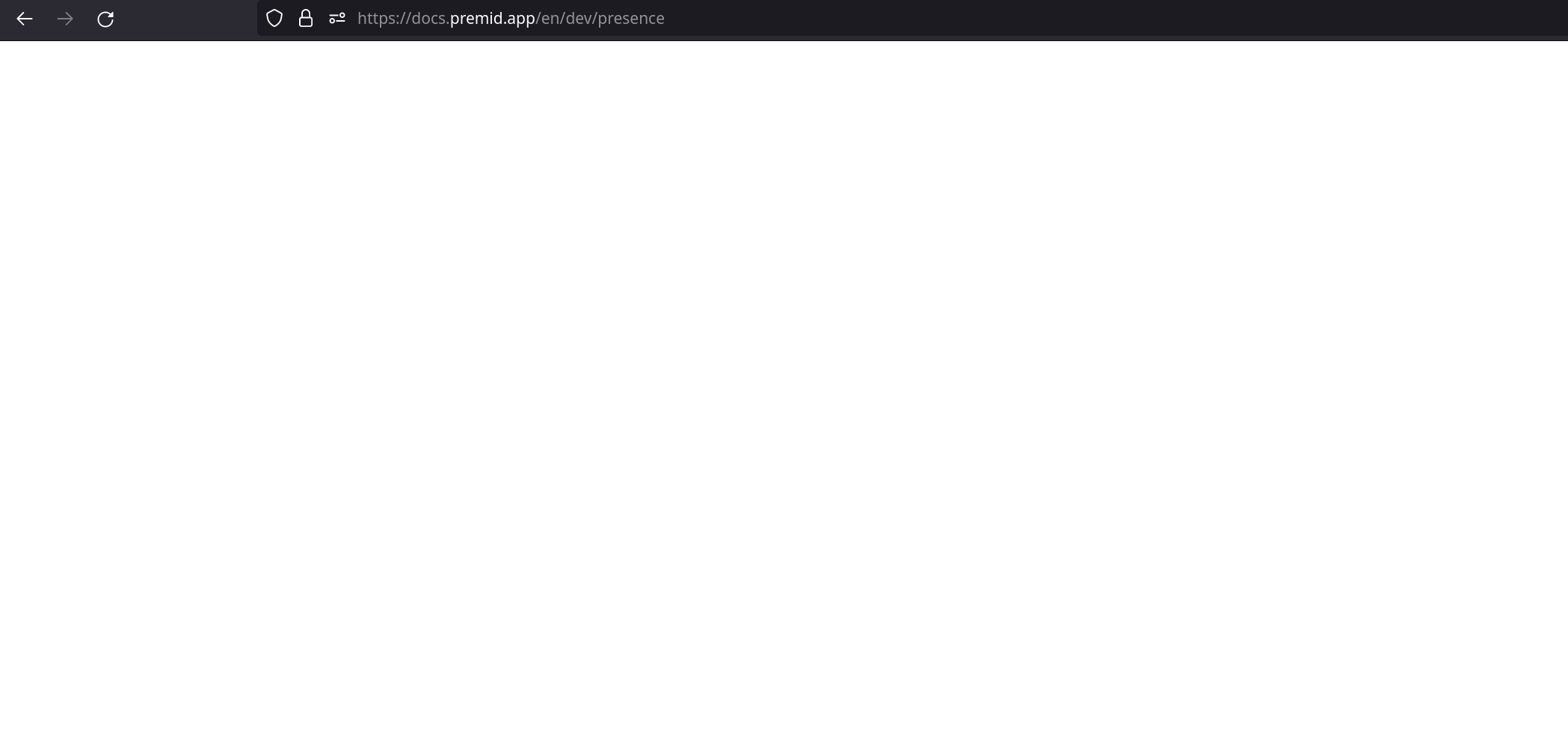 Blank (white) screen · Issue #1086 · PreMiD/Documentation · GitHub Blank (white) screen · Issue #1086 · PreMiD/Documentation · GitHub