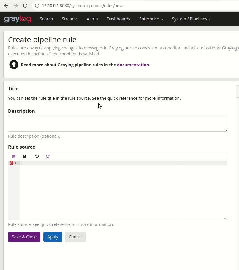 New Pipeline Rule Cannot Be Saved Or Applied Twice · Issue 8560 · Graylog2graylog2 Server · Github 4659