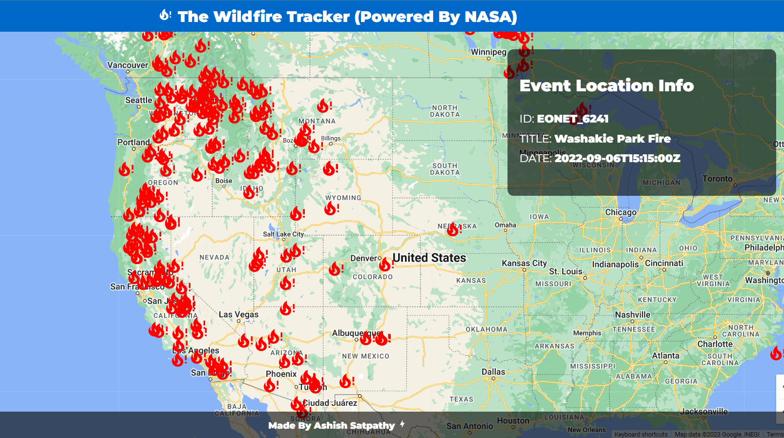 Github Iam4shishwildfire Tracker This Reactjs Application Tracks Wildfires And Plots Them On