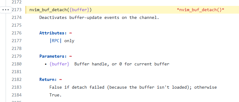 Feature Request Api To Get Buffer Update Event · Issue 12100 · Vim