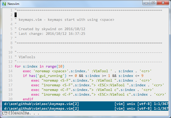 Strange ui output on windows · Issue #304 · equalsraf/neovim-qt · GitHub