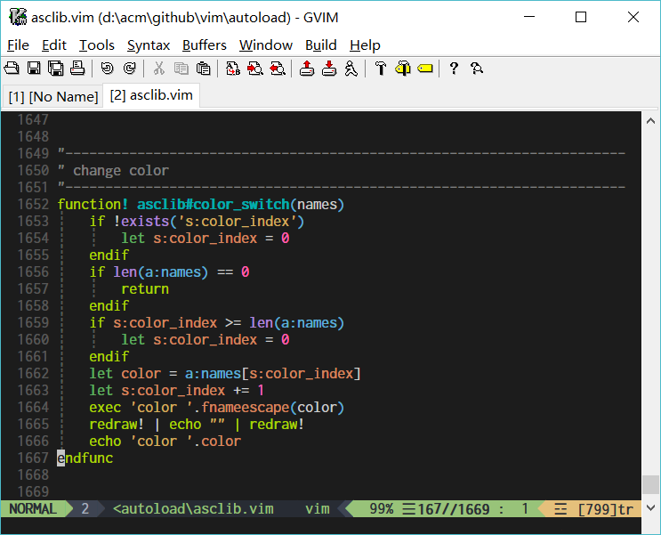 Wrong Line Number In Gvim · Issue 1707 · Vim Airlinevim Airline · Github